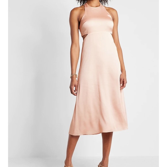 Express | Dresses | Express Satin Midi Dress | Poshmark